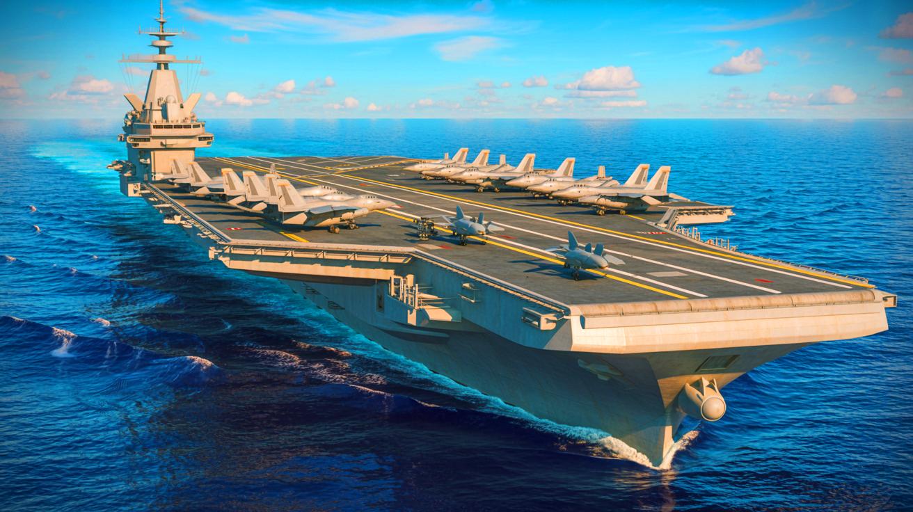 « On n’a jamais vu un monstre pareil » : la France lance un porte-avion géant de 80 000 tonnes ...